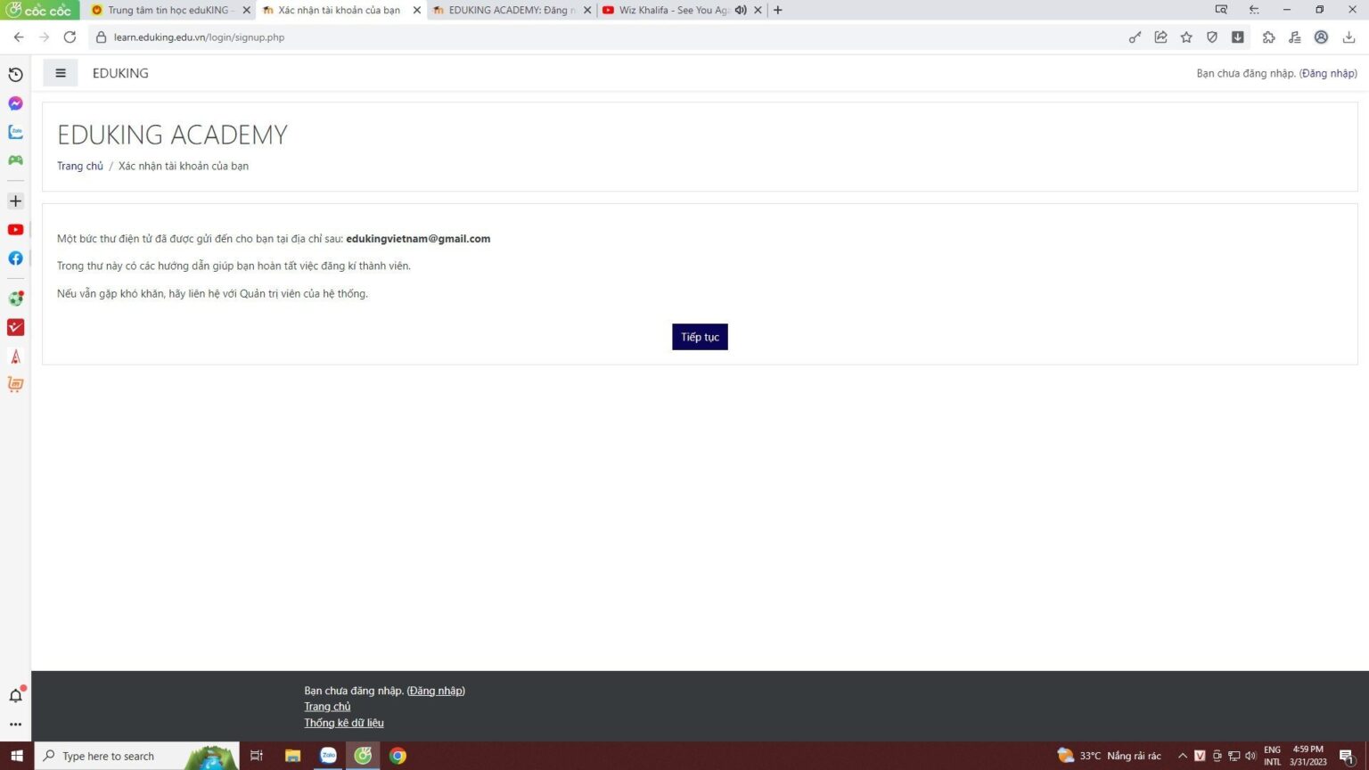 TẠO TÀI KHOẢN TRẮC NGHIỆM TIN HỌC CĂN BẢN VÀ TIN HỌC NÂNG CAO – Trung ...